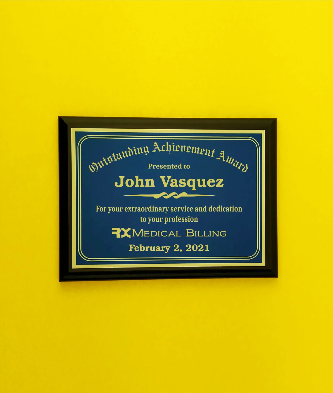 Employee Outstanding Achievement Award Employee Plaque - Etsy