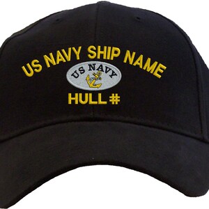 Personalized USS Naval Ship With Name of Your Choice Embroidered ...