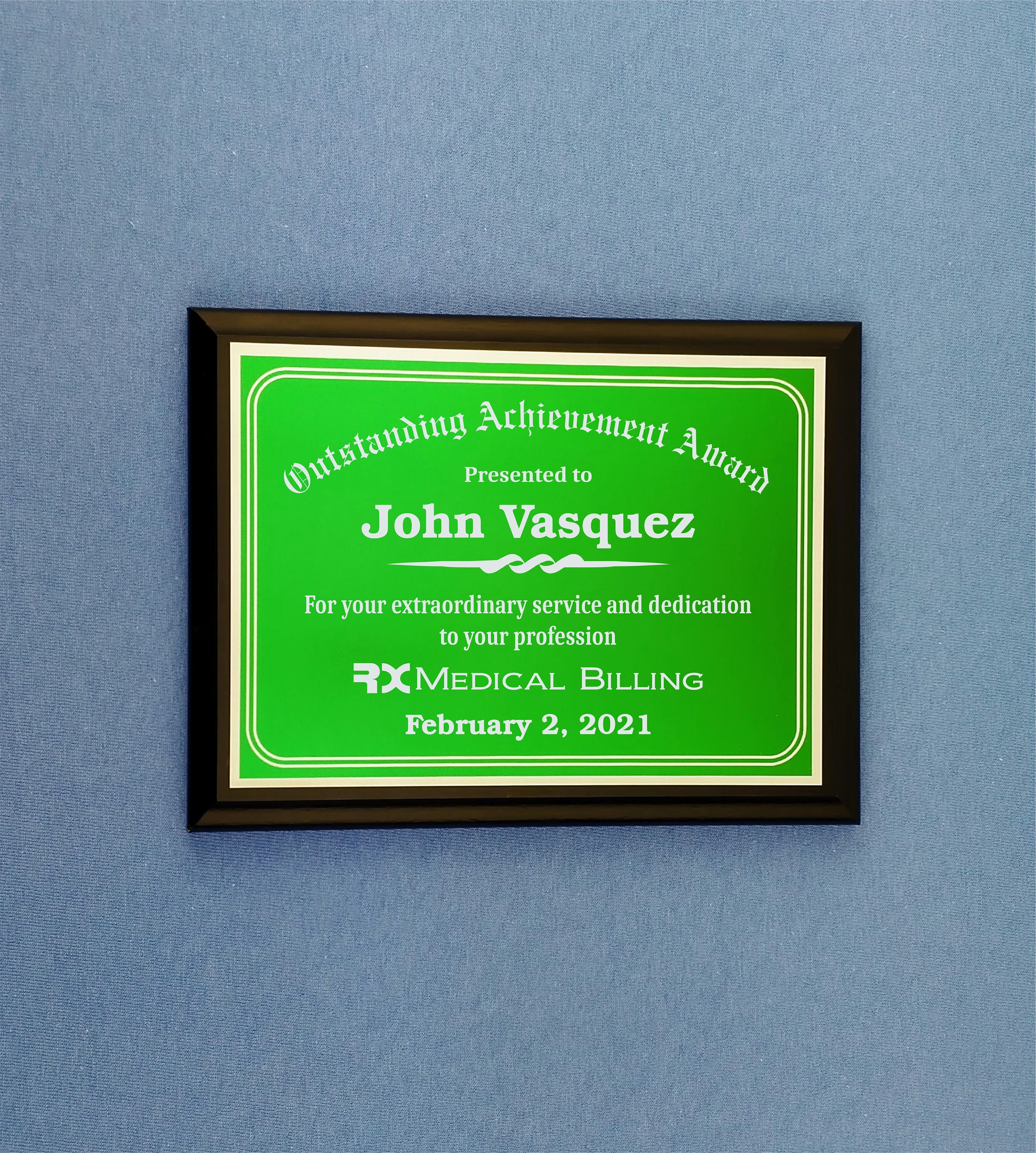 Employee Outstanding Achievement Award Employee Plaque | Etsy