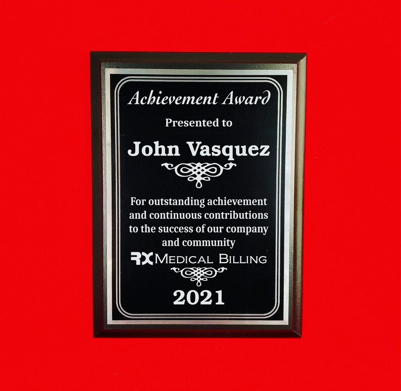 Employee Achievement Award Plaque, Employee Plaque, Employee Gifts ...