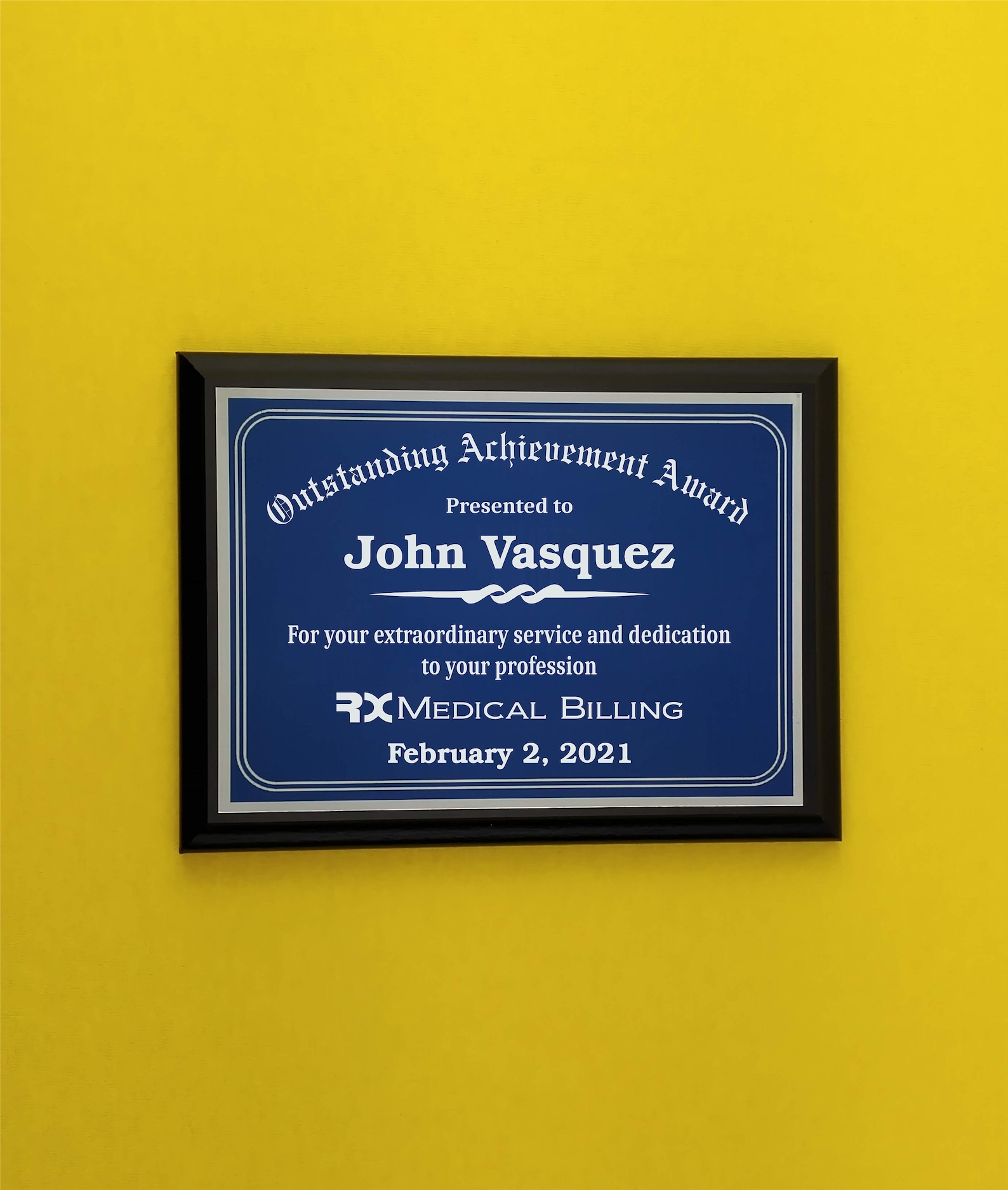 Employee Outstanding Achievement Award Employee Plaque - Etsy