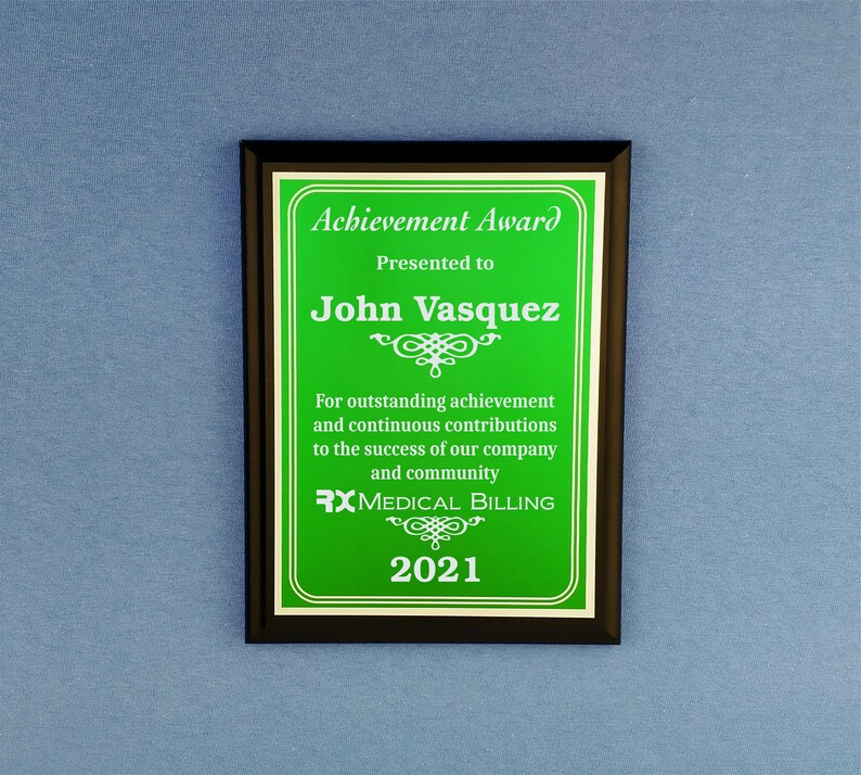 Employee Achievement Award Plaque, Employee Plaque, Employee Gifts ...