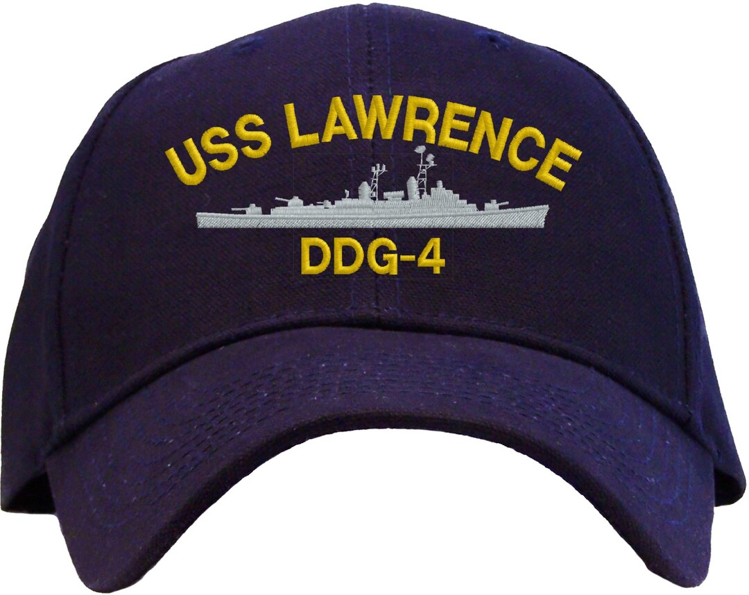 USS Lawrence DDG-4 Embroidered Baseball Cap | Great Gift for Veteran ...
