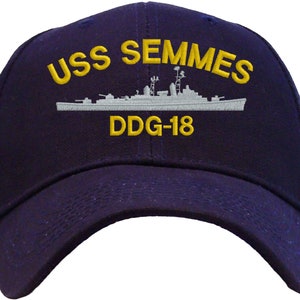 USS Semmes DDG-18 Embroidered Baseball Cap | Great Gift for Veteran ...