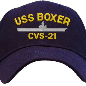 USS Boxer CVS-21 Embroidered Baseball Cap | Great Gift for Veteran ...