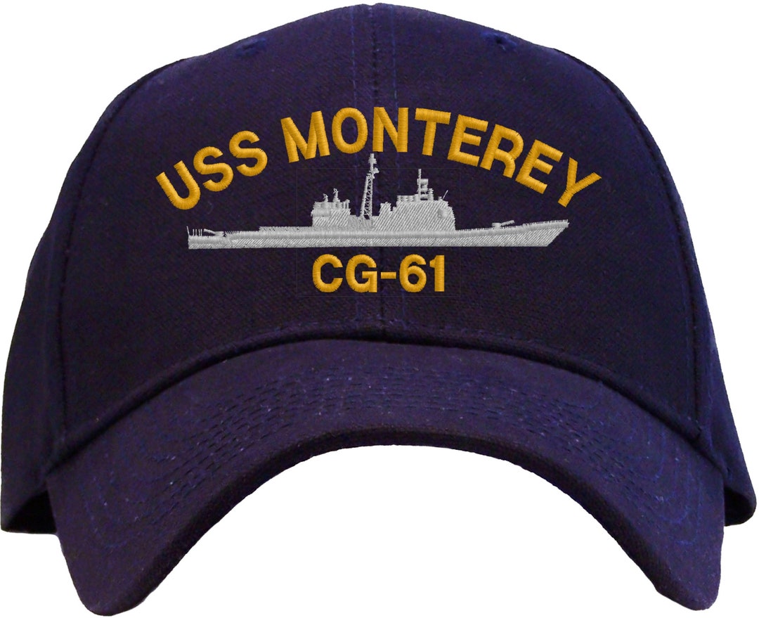USS Monterey CG-61 Embroidered Baseball Cap | Great Gift for Veteran ...
