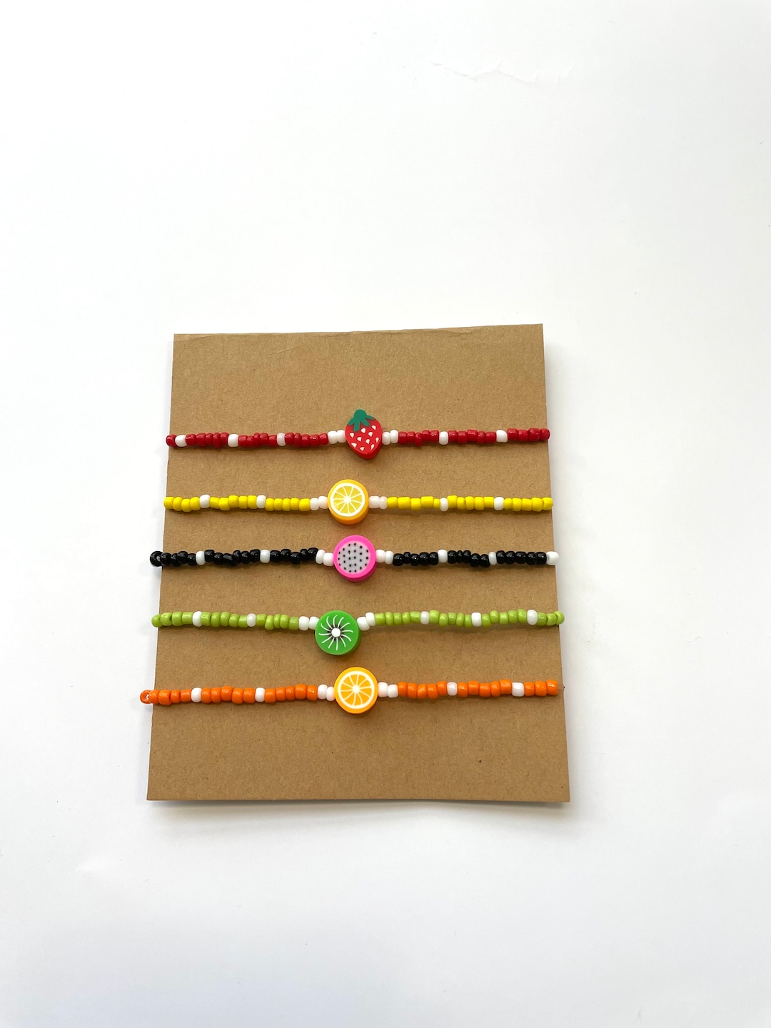 Fruit Beaded Bracelets - Etsy