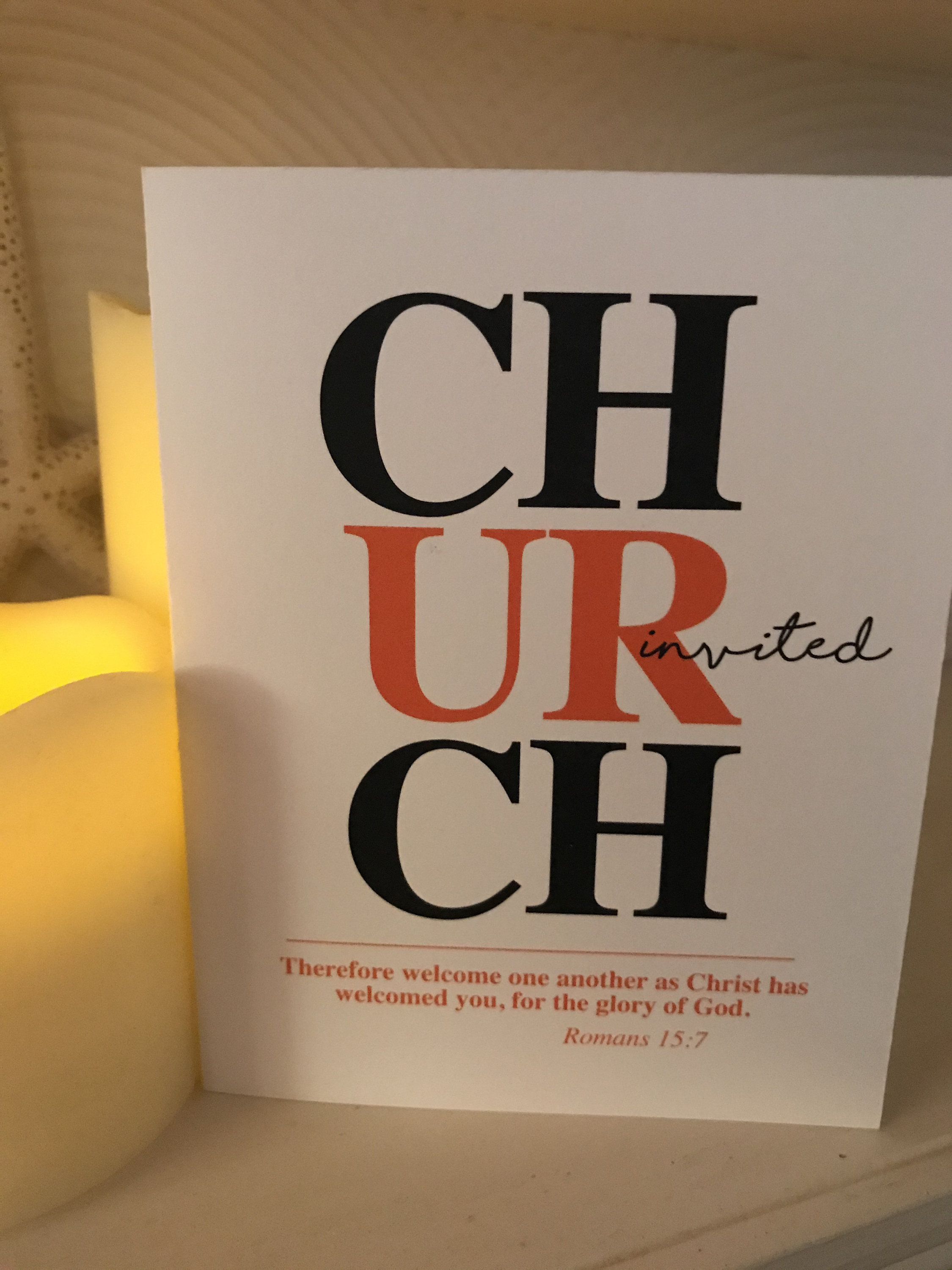 Church Invitations for All Occasions, 4.25x5.5 Note Cards, Blank Inside ...