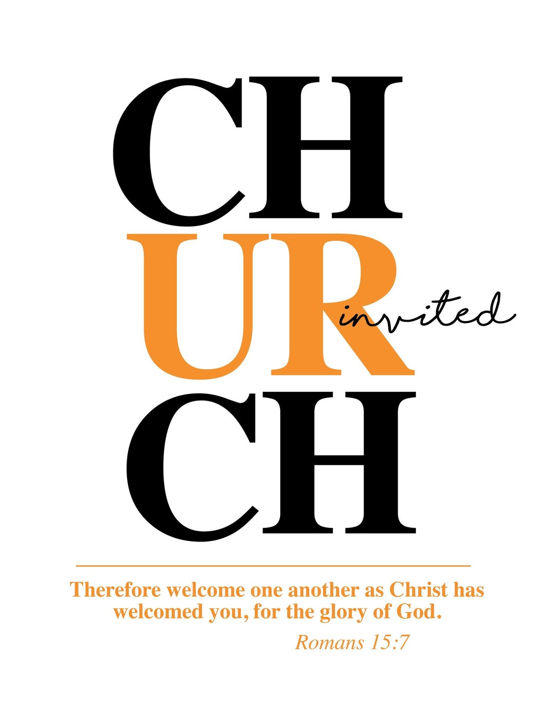 Church Invitations for All Occasions, 4.25x5.5 Note Cards, Blank Inside ...