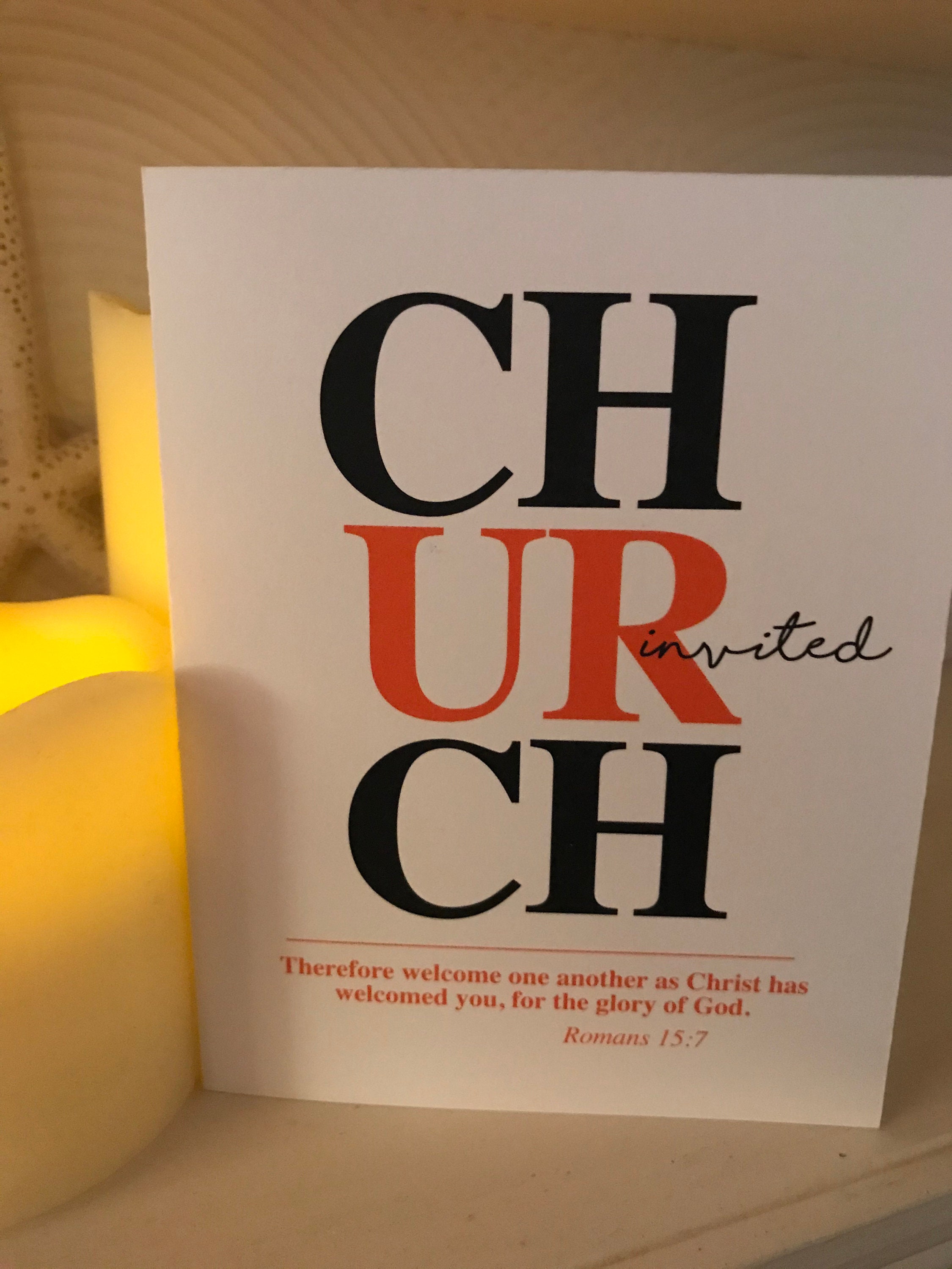 Printable Church Invitations, Digital Downloadable "ur Invited" to ...