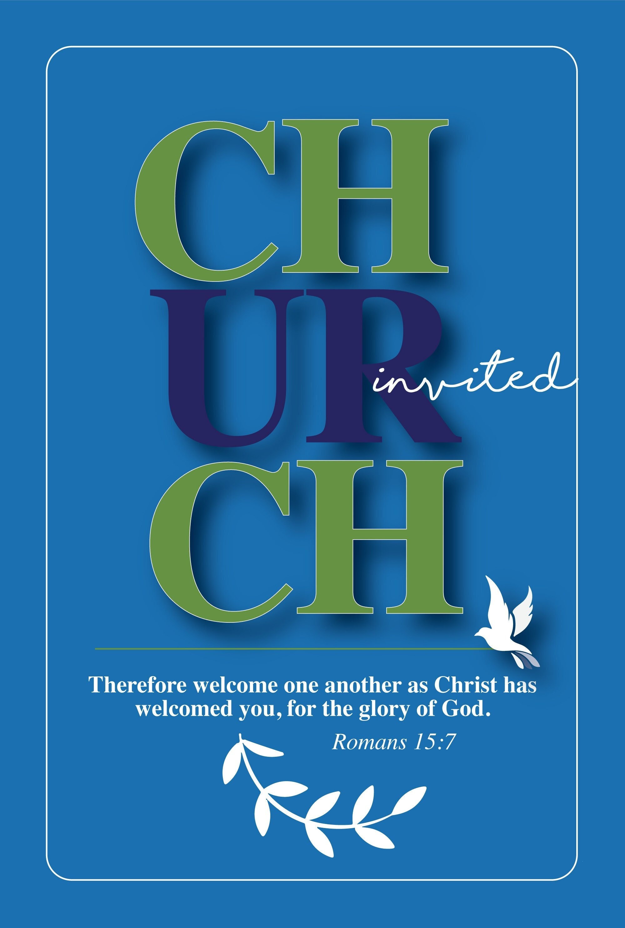 Church Welcome-postcards With Full Service PERSONALIZATION, 4x6 Size ...