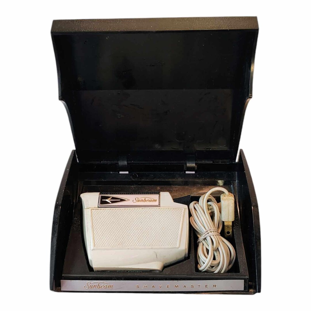 Sunbeam Shavemaster Vintage 1960s Mens Electric Shaver W/ Case TESTED ...