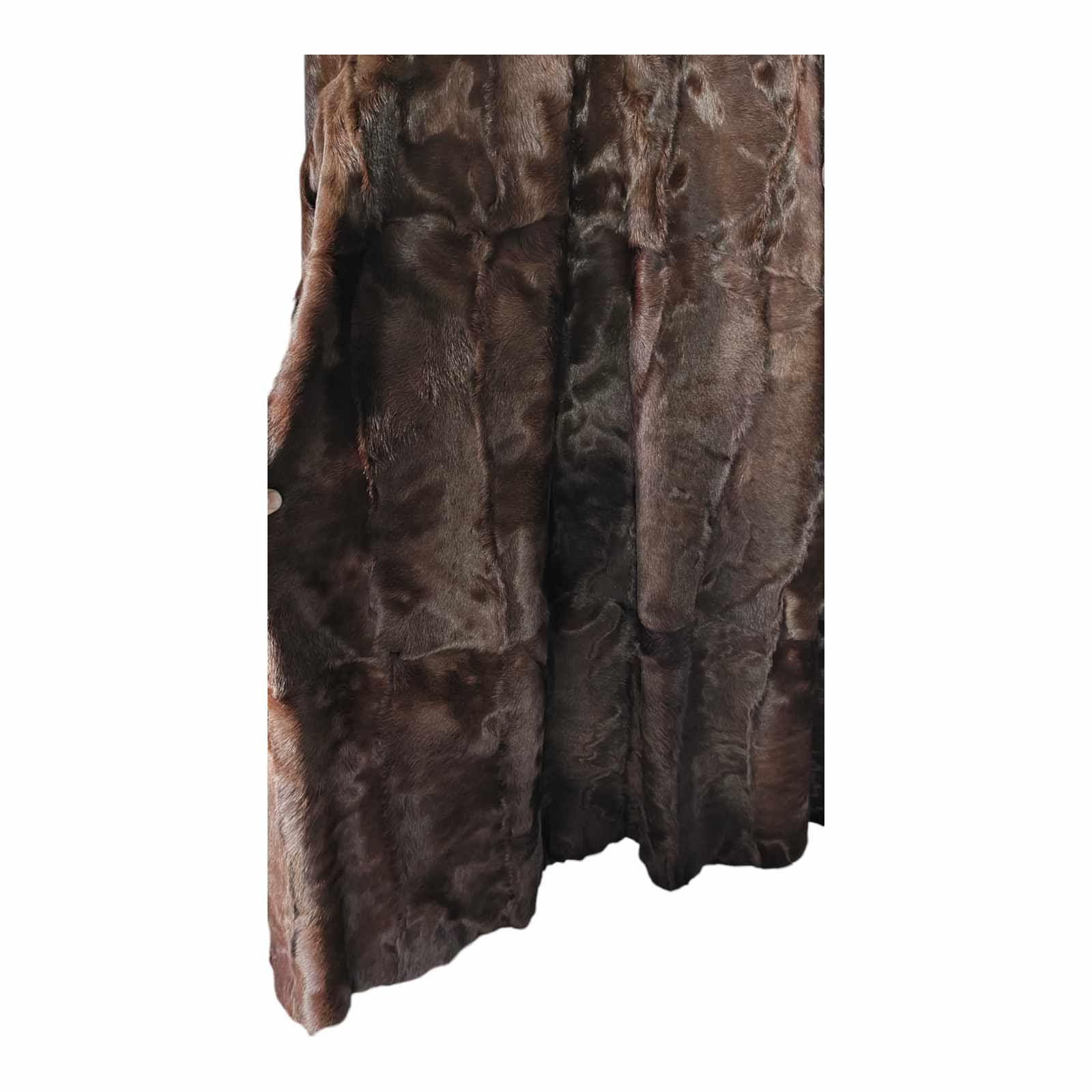 Vintage Fur Brown Pony Horse Hair Leather Full Length Womens Coat - Etsy