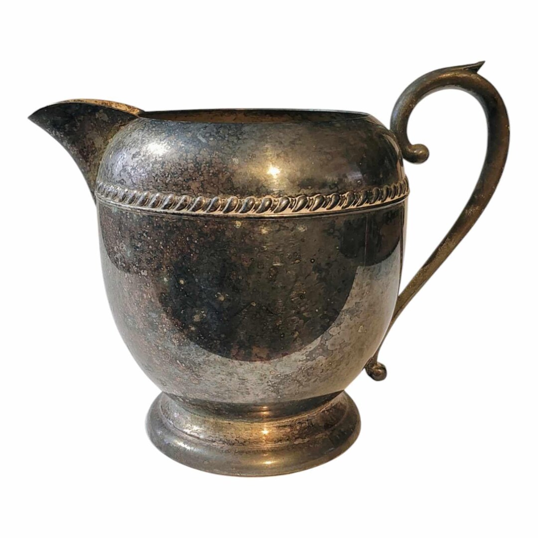 Vintage Sheridan Silver Copper Victorian Water Pitcher Taunton ...