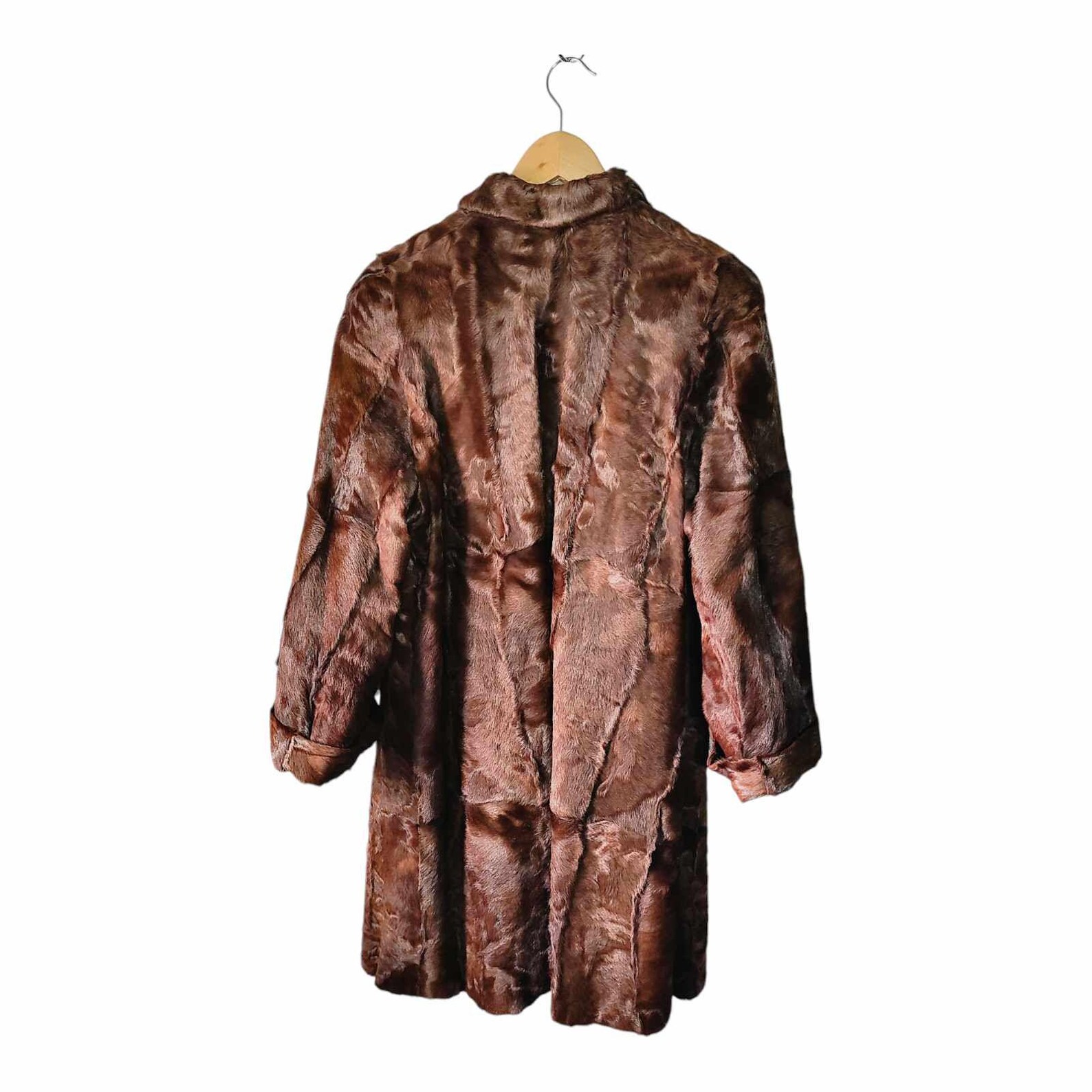 Vintage Fur Brown Pony Horse Hair Leather Full Length Womens Coat - Etsy