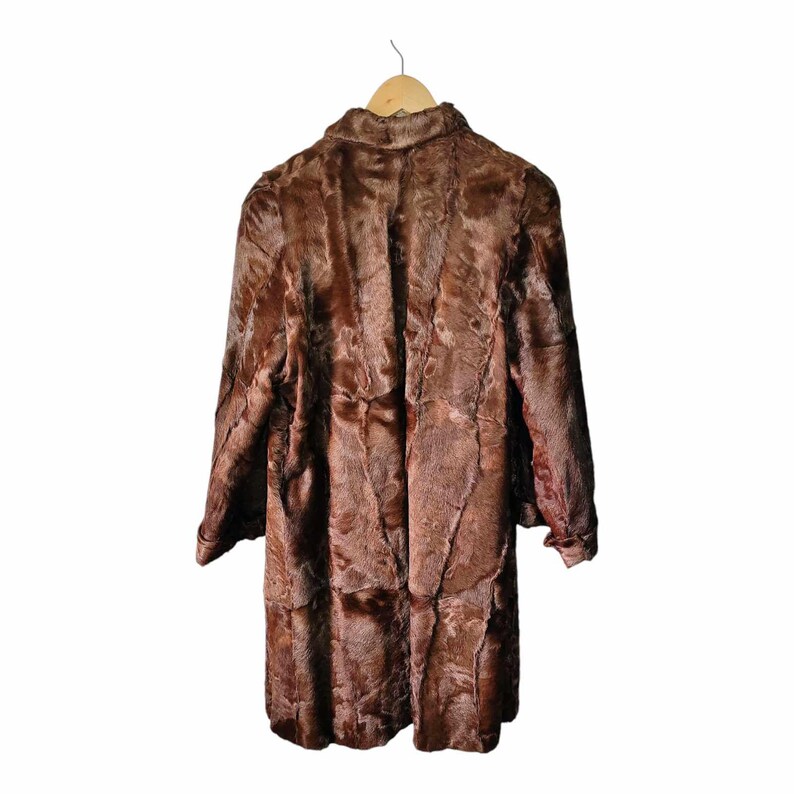 Vintage Fur Brown Pony Horse Hair Leather Full Length Womens Coat - Etsy
