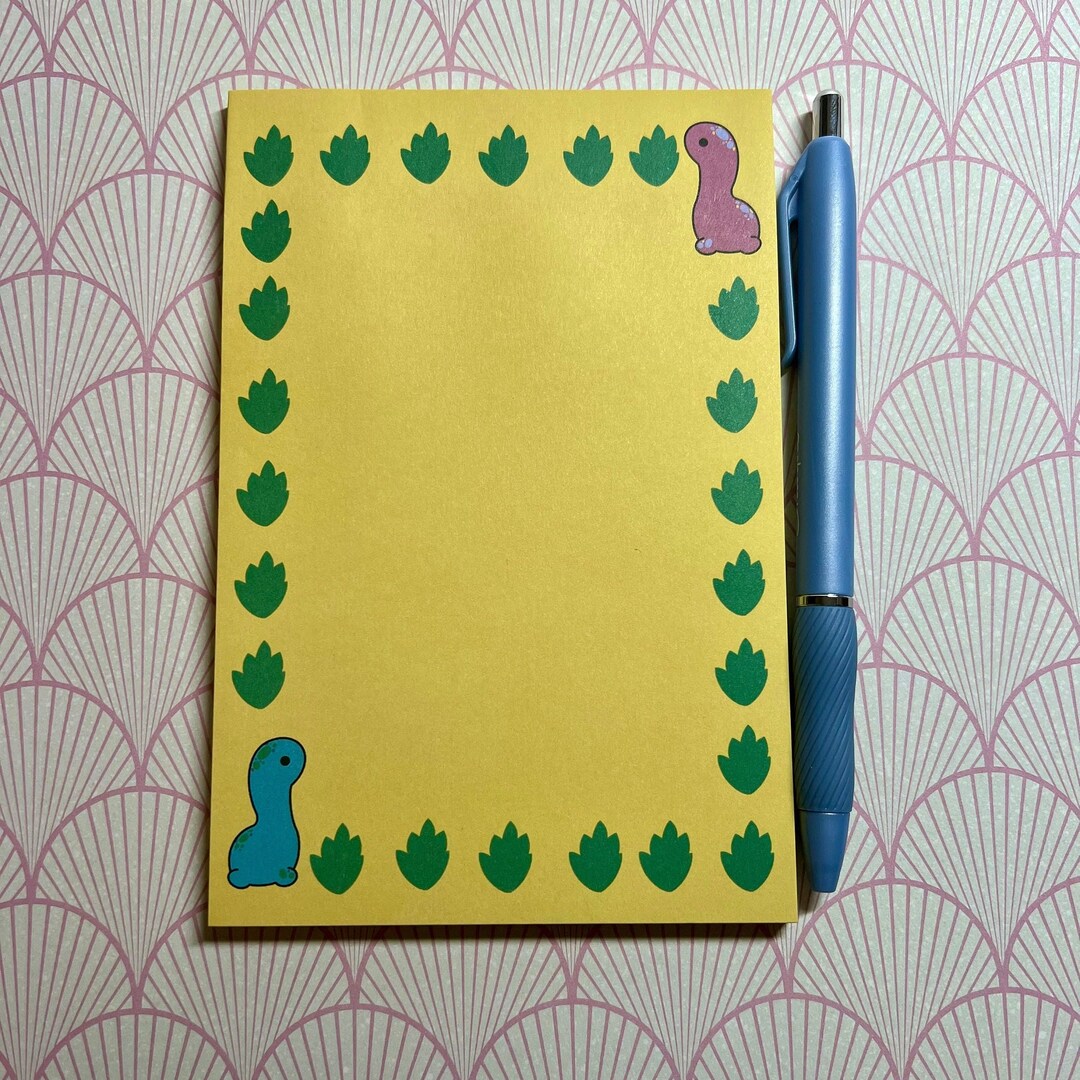 Cute Dinosaur Sticky Note, 4x6 Notepad, to Do List Notes Pad - Etsy