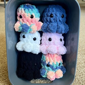 Emotional Support Octopus, Small Crochet Octopus, Stress Relief Desk ...