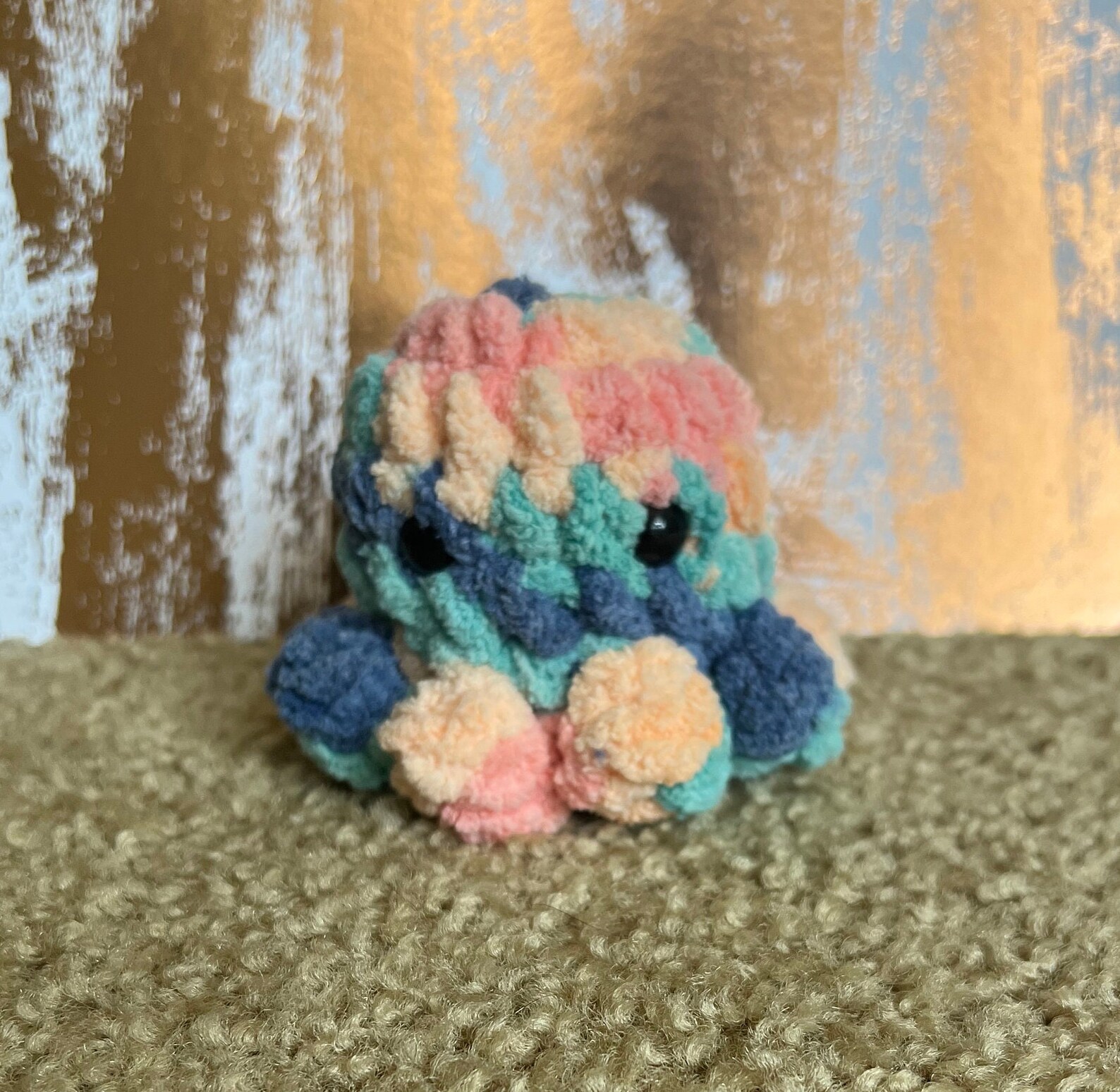 Emotional Support Octopus, Small Crochet Octopus, Stress Relief Desk ...