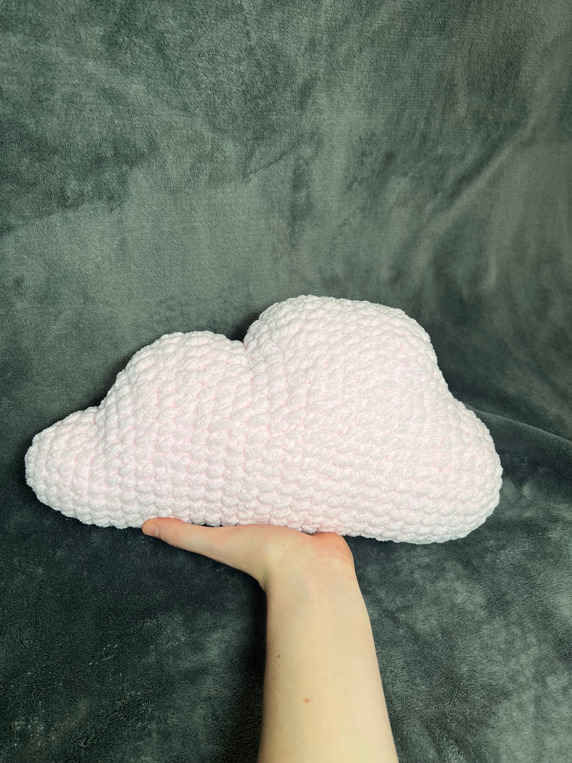 Small Hand Held Fluffy Crochet Cloud Plush - Etsy