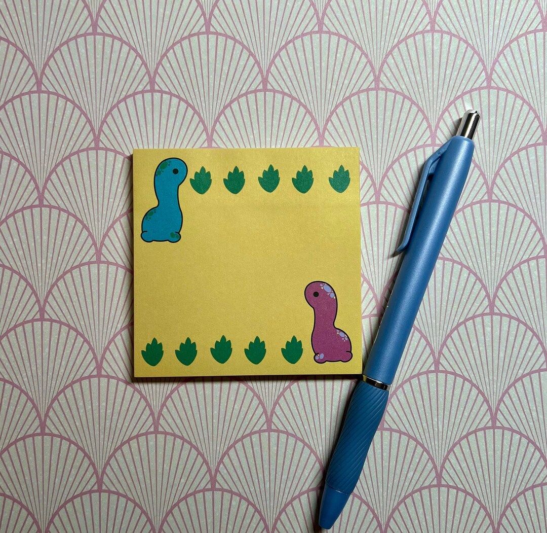 Cute Dinosaur Sticky Note, 3x3 Notepad, to Do List Note Pad - Etsy