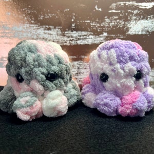 Emotional Support Octopus, Small Crochet Octopus, Stress Relief Desk ...