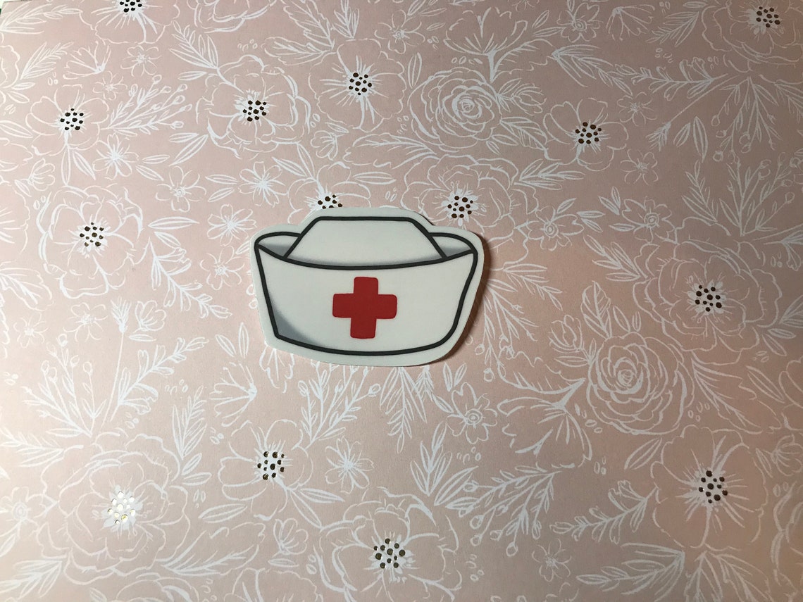 Nurse Hat Sticker Gift for Nurse - Etsy