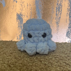 Emotional Support Octopus, Small Crochet Octopus, Stress Relief Desk ...
