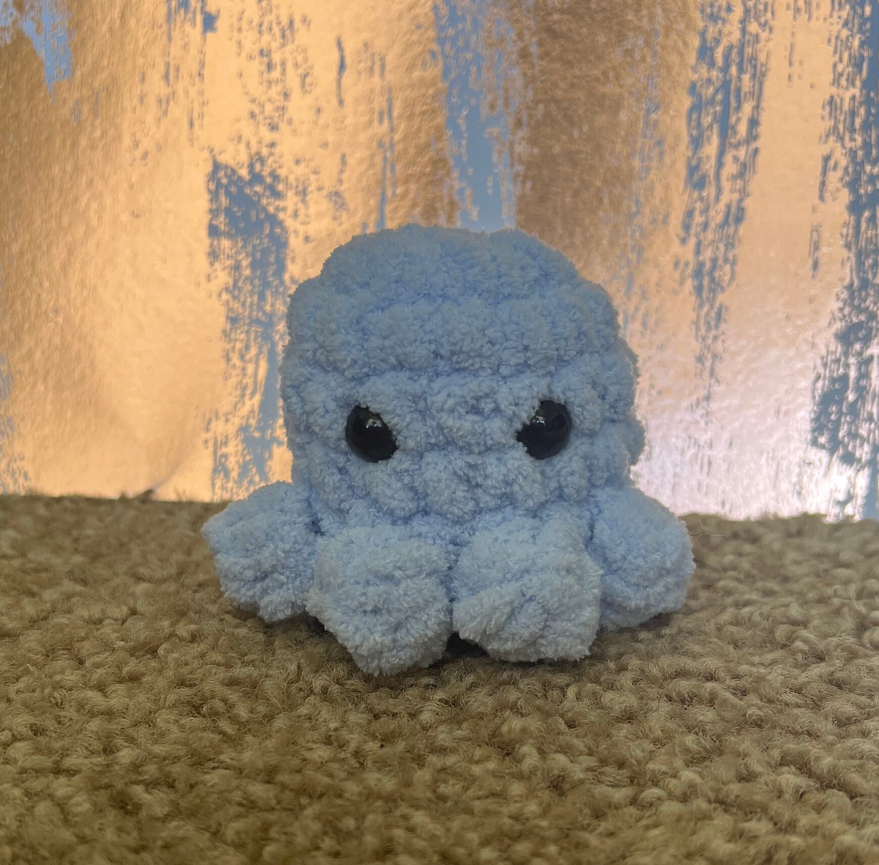 Emotional Support Octopus, Small Crochet Octopus, Stress Relief Desk ...