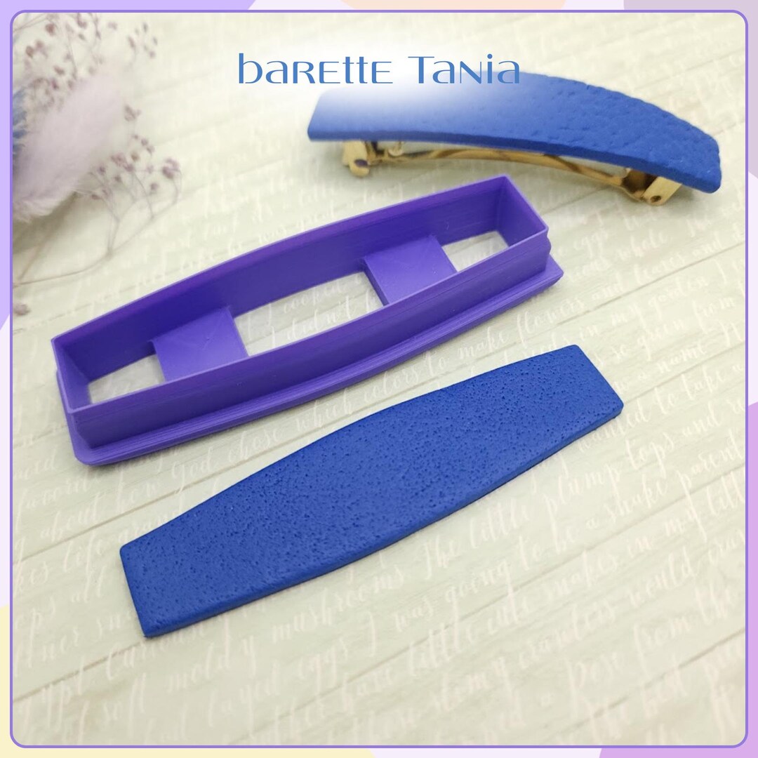 Barrette Tania Polymer Clay Cutter 86mmx21.5mm - Etsy