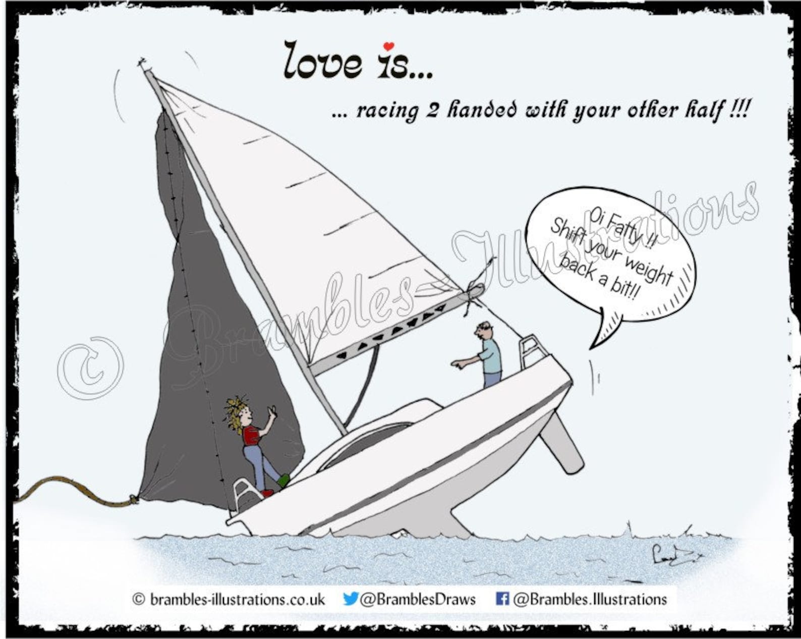 Segel-Cartoons Liebe ist ... Blind - Etsy.de