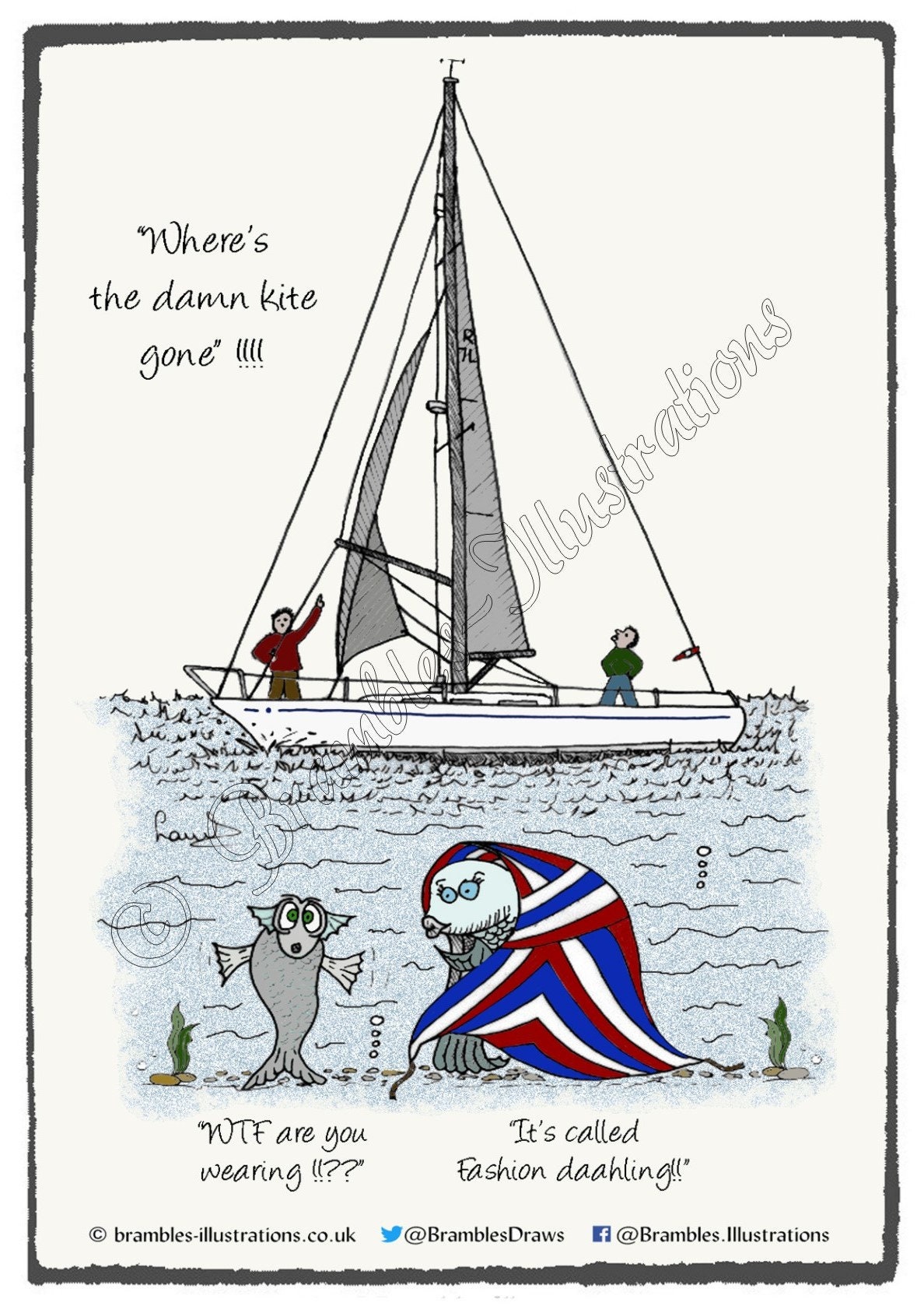 Sailing Cartoons ~ Love is ... Blind! - Etsy