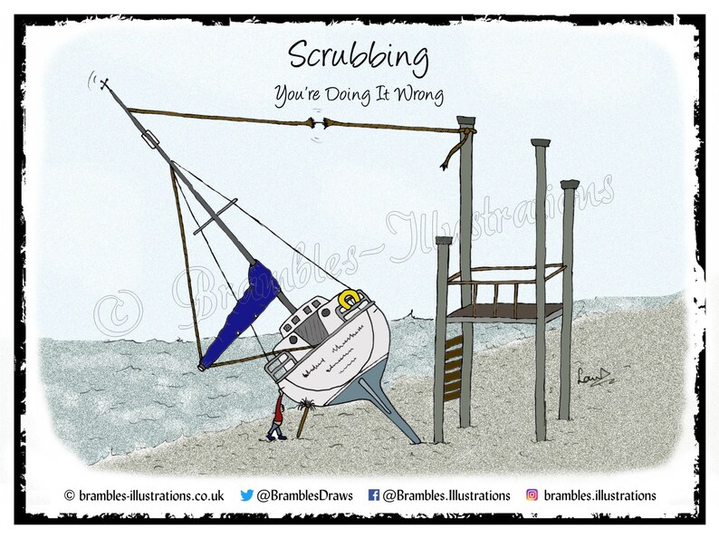 Sailing Cartoons ~ Love is ... Blind! - Etsy