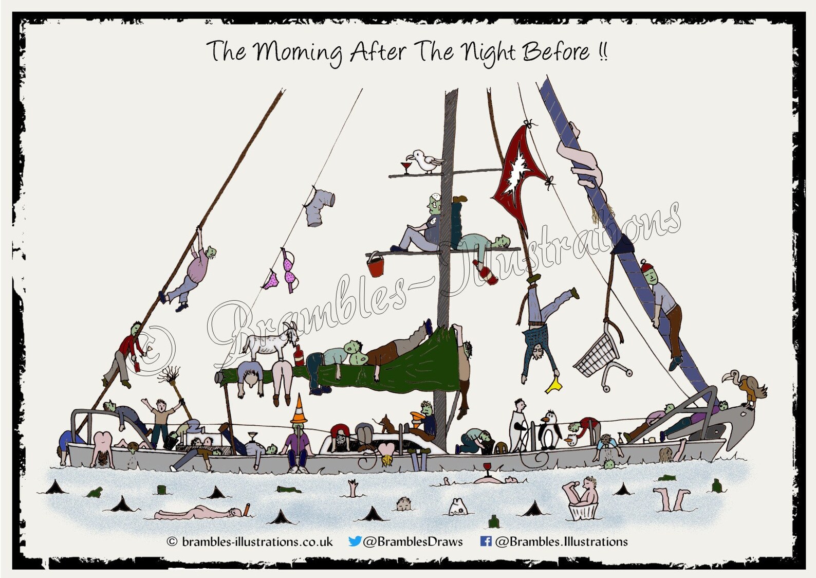 Sailing Cartoons ~ Love is ... Blind! - Etsy