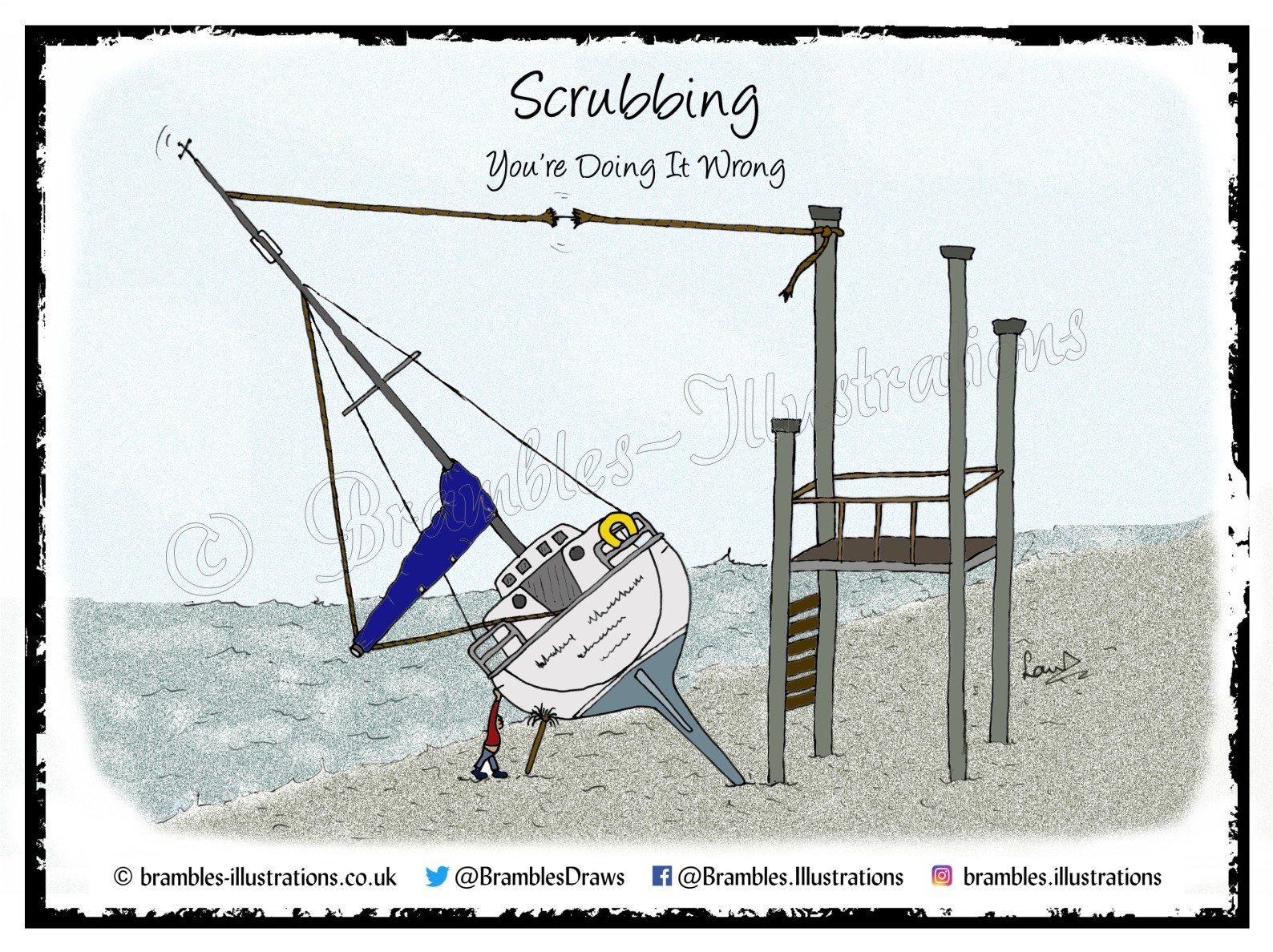 Unique Custom Sailing Cartoon - Etsy UK