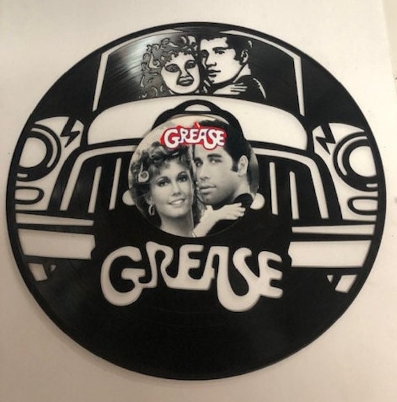 Grease Custom Laser Cut Vinyl Records Coaster Image - Etsy