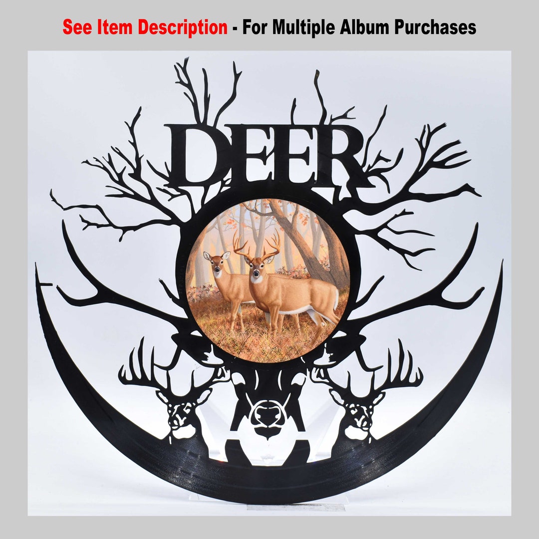 Deer, Custom Laser Cut Vinyl Records Wall Art - Etsy