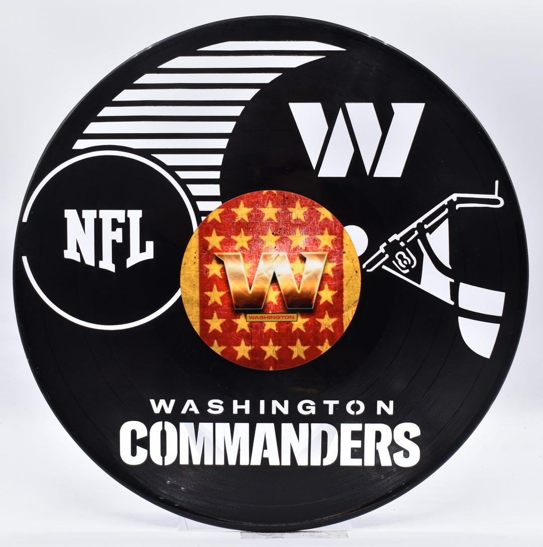 Washington Commanders, S260 Custom Laser Cut Vinyl Records, Twill ...