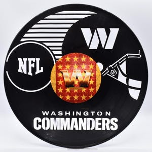 Washington Commanders, S260 Custom Laser Cut Vinyl Records, Twill ...