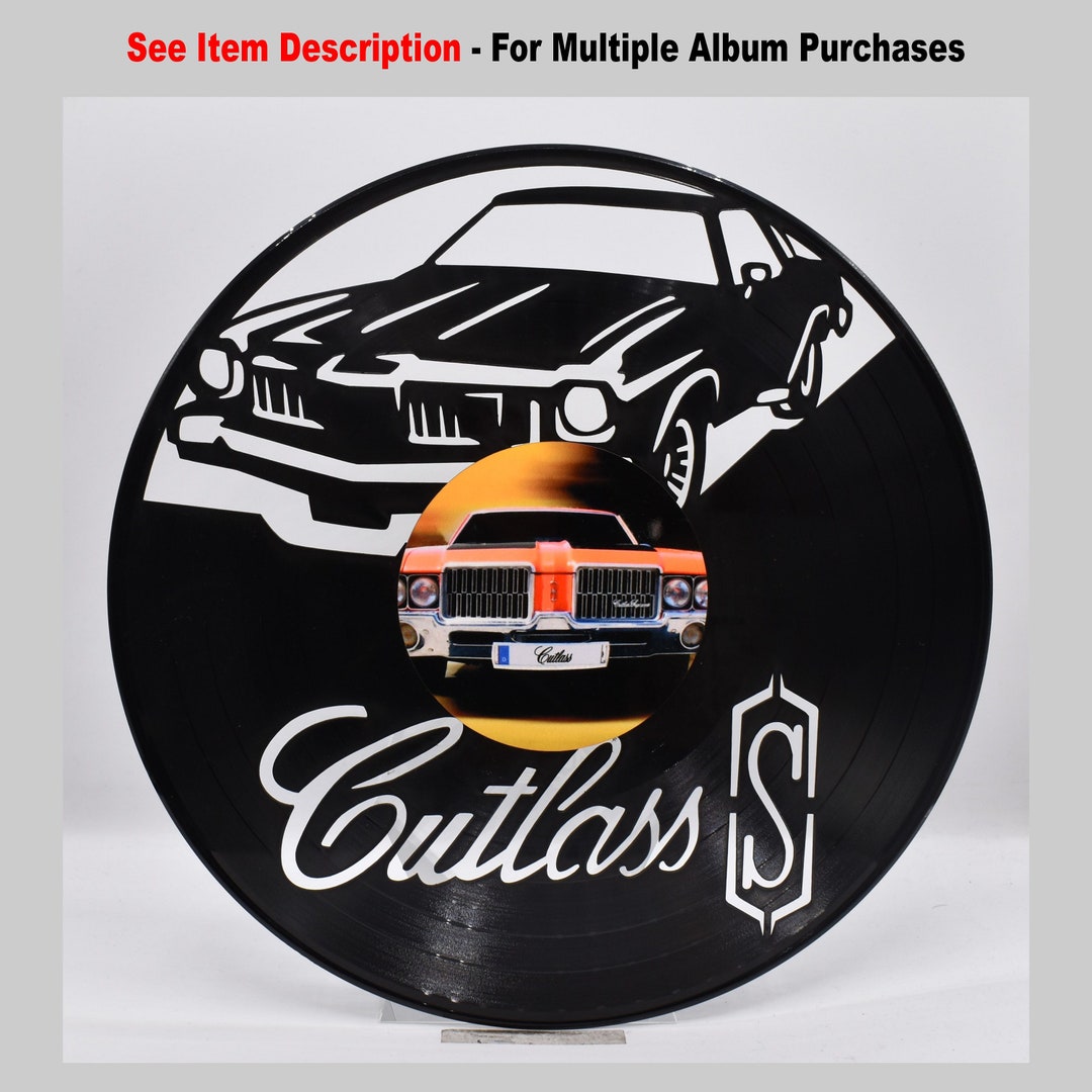 Cutlass, Custom Laser Cut Vinyl Record , Twill Coaster Middle Image - Etsy