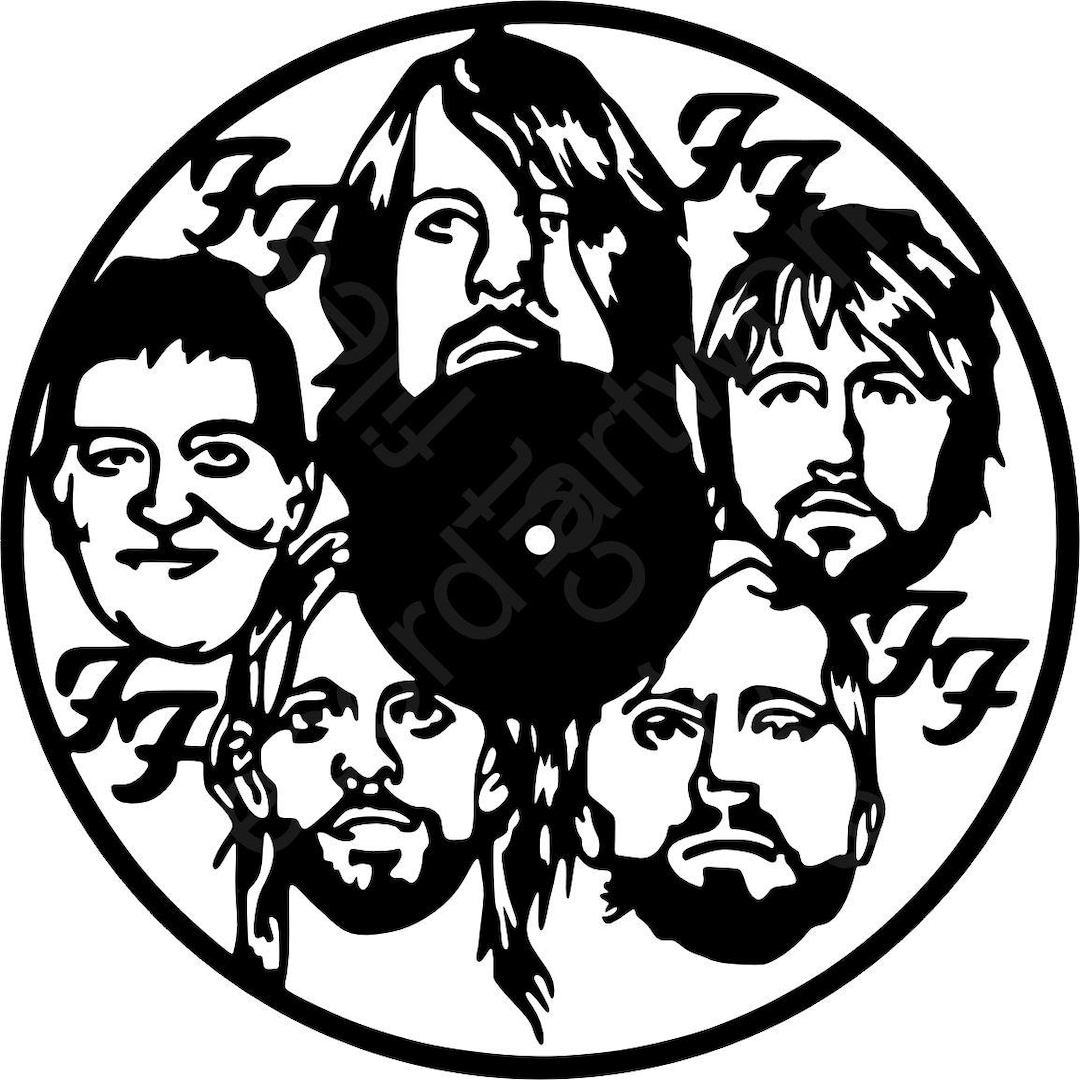 Foo Fighters Record Art - Band Faces Digital File - Etsy