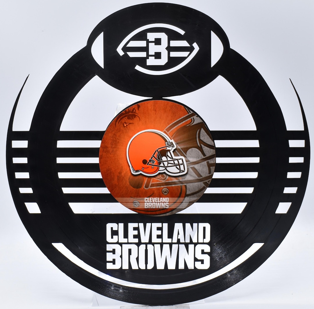 Cleveland Browns, S245 Custom Laser Cut Vinyl Records, Twill Coaster ...