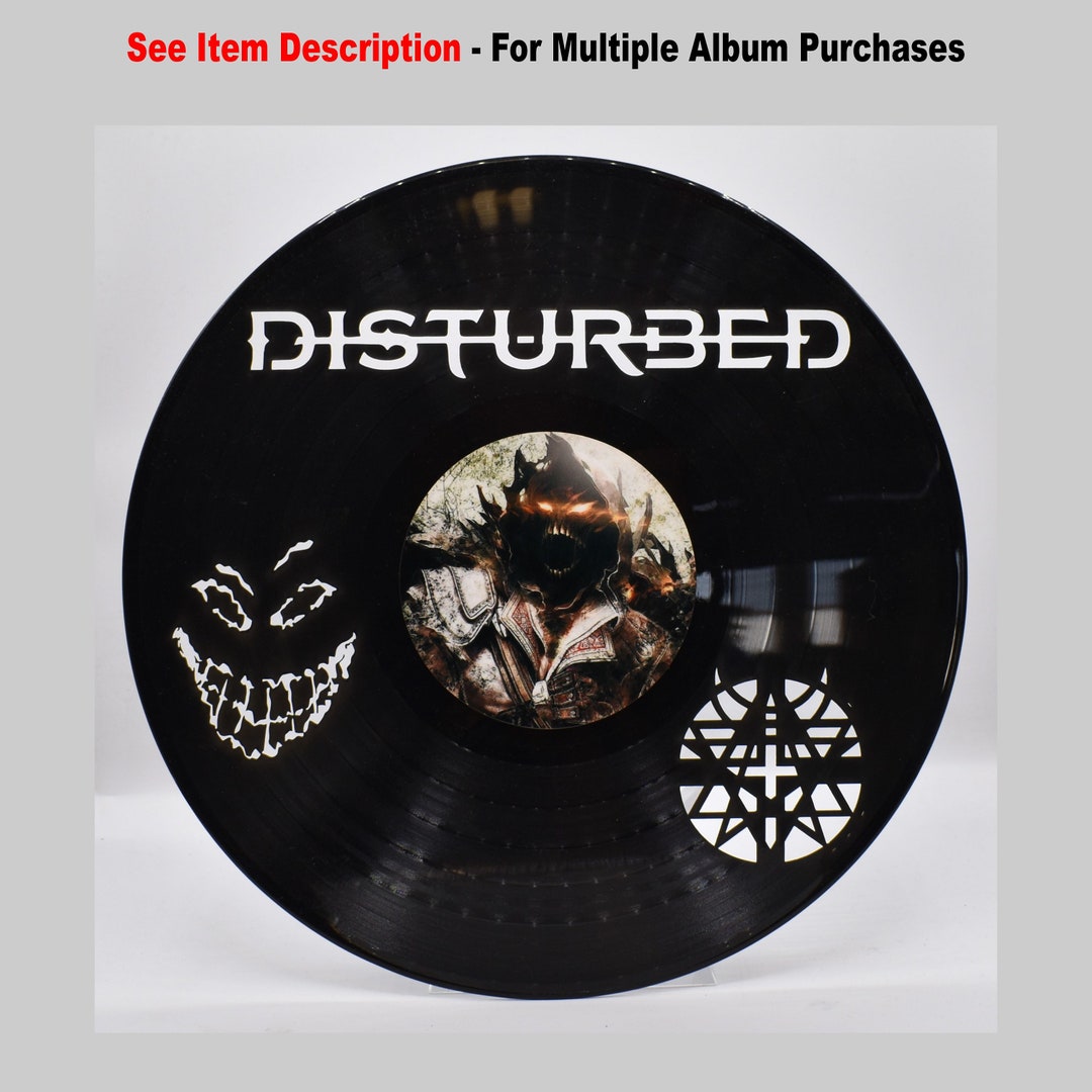 Disturbed, B194 Custom Laser Cut Vinyl Records, Coaster Image - Etsy