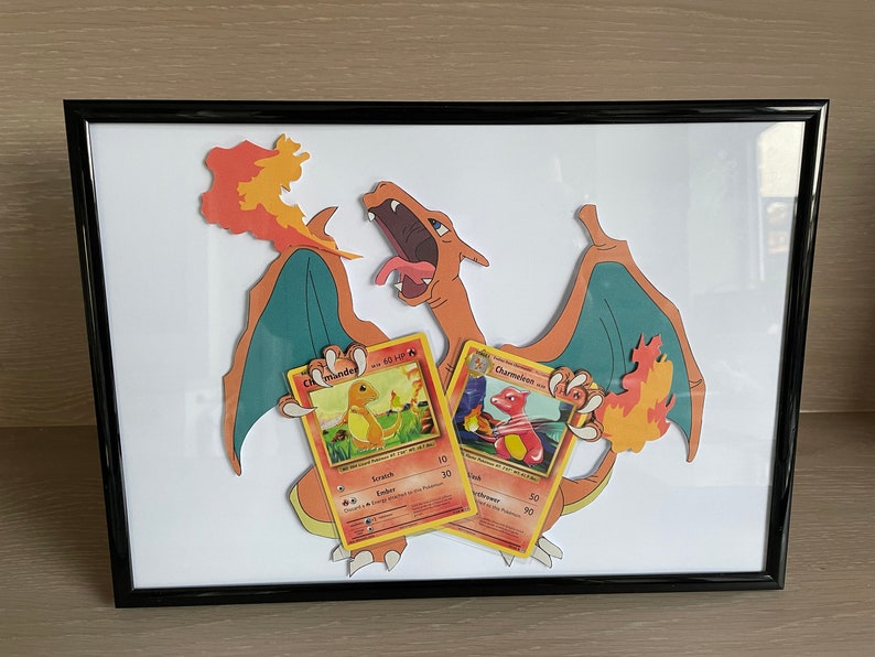 Pokemon Character charizard A4 Print Including Cards and - Etsy