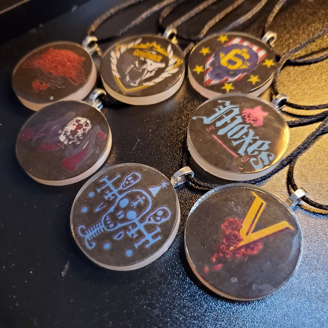 Cyberpunk 2077 Gang Inspired Necklaces Pendants -- Can Be Key Chain as ...