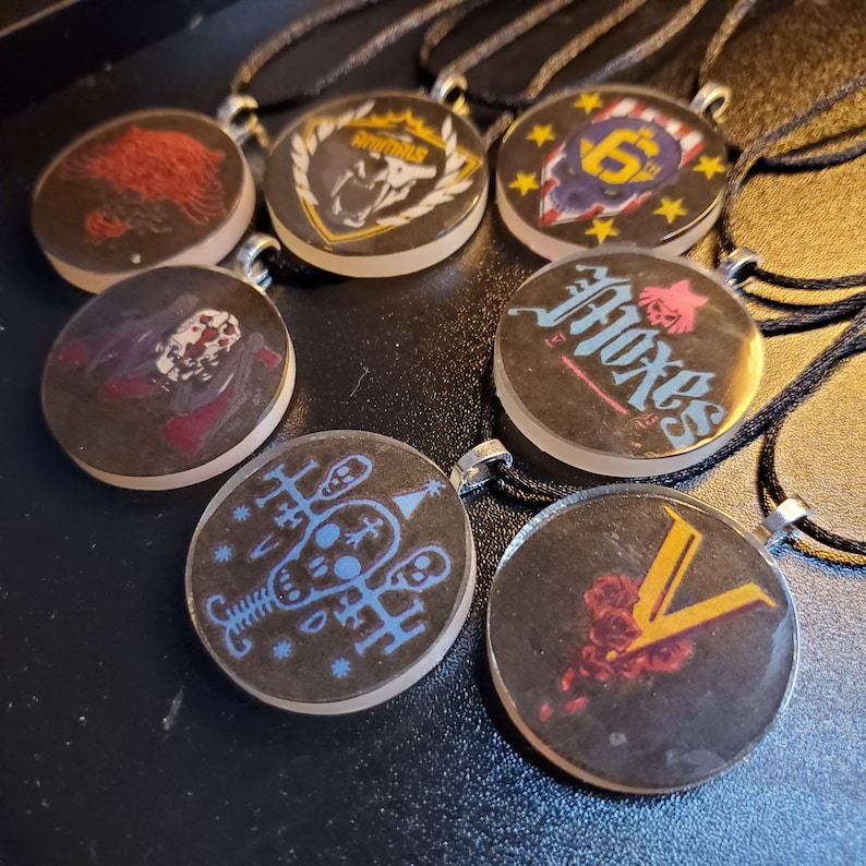 Cyberpunk 2077 Gang Inspired Necklaces Pendants -- Can Be Key Chain as ...