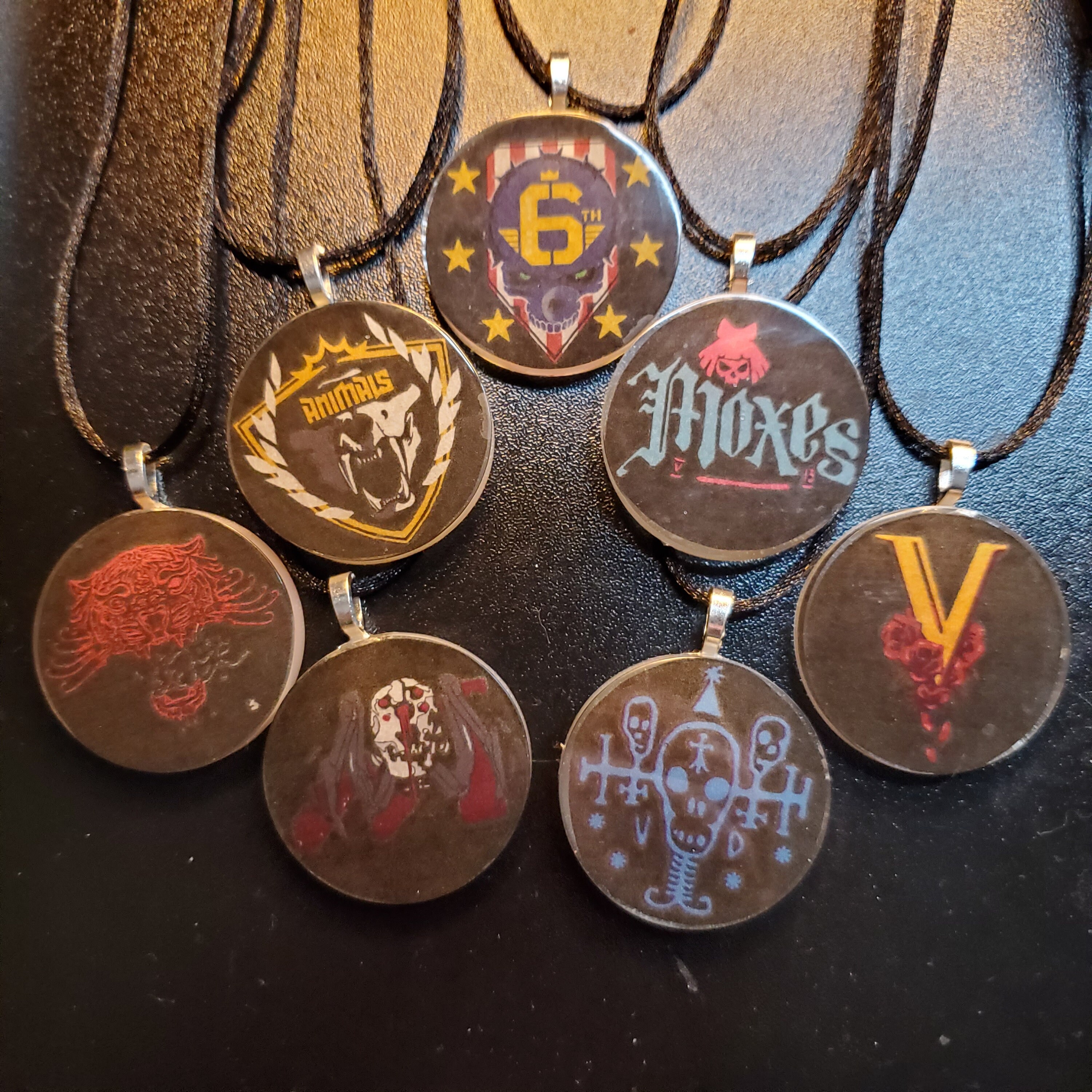 Cyberpunk 2077 Gang Inspired Necklaces Pendants -- Can Be Key Chain as ...