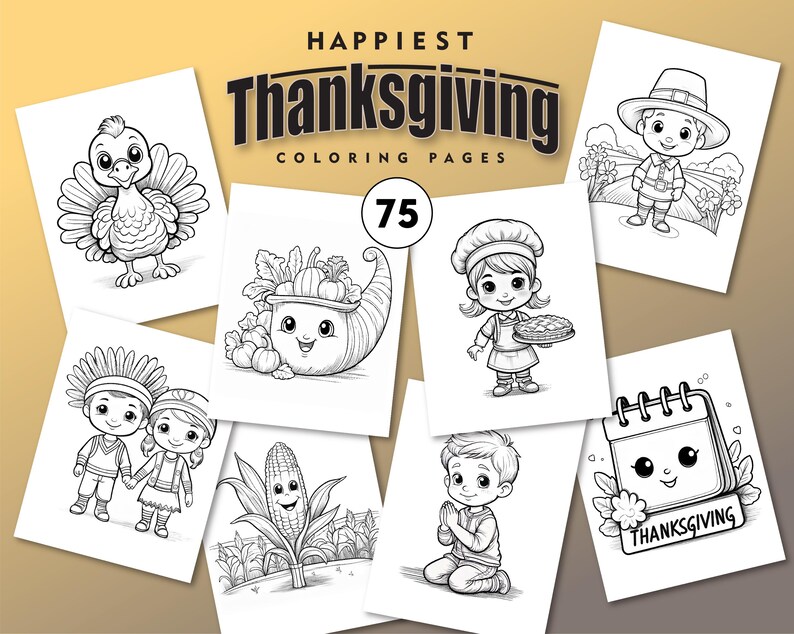 Cute Thanksgiving Coloring Pages for Kidsthanksgiving Crafts for ...