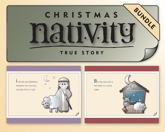 Christmas Nativity Story for Kids-bundle-nativity True - Etsy