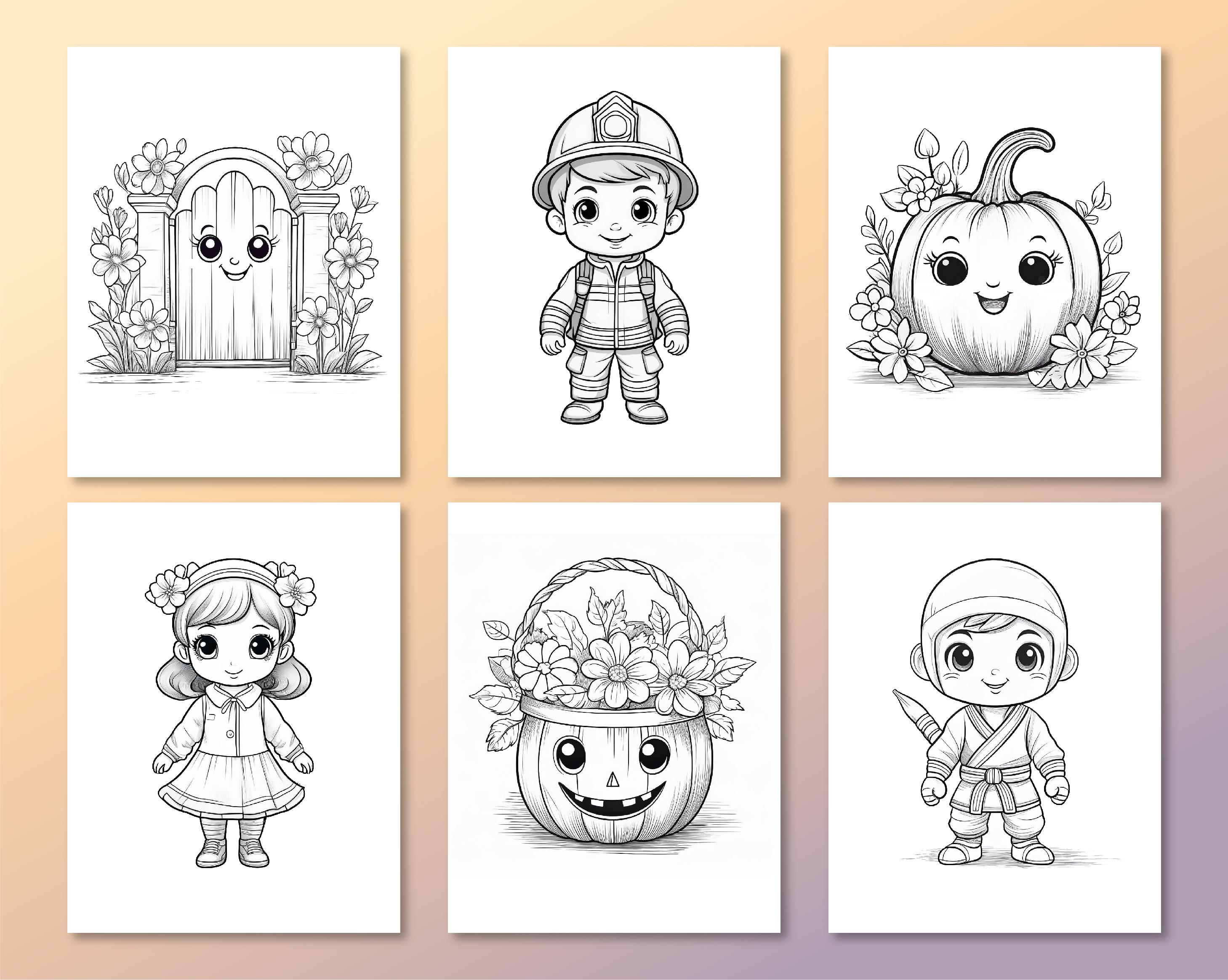 Cute Halloween Coloring Pages for Kidshalloween Crafts for ...